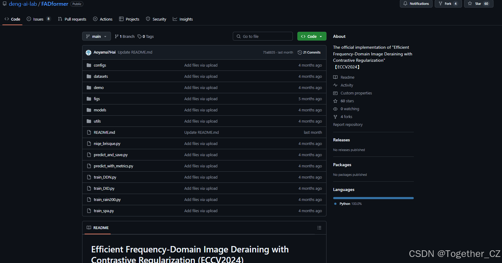 Efficient Frequency-Domain Image Derainingwith Contrastive ...