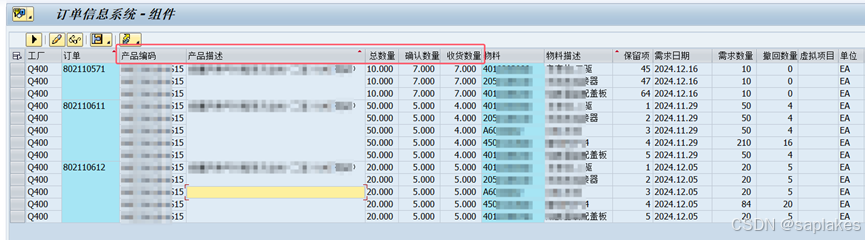 SAP配置、增强两手抓，优化COOIS(生产订单信息系统报表)字段显示_sap coois-CSDN博客