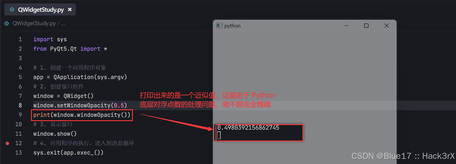 Python GUI 编程 | QWidget 窗口控件详解 — 顶层窗口操作_pyqt widget 怎么设为可以窗口化-CSDN博客