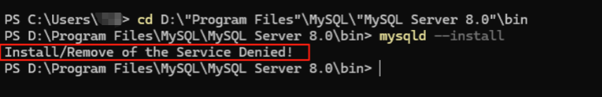 mysql 启动报错_mysql service start error: error: command failed: -CSDN博客