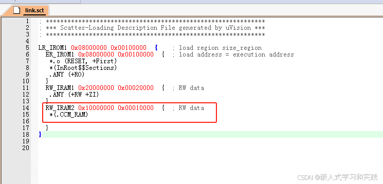 STM32单片机 CCM内存特性及工程设置_ccmram-CSDN博客