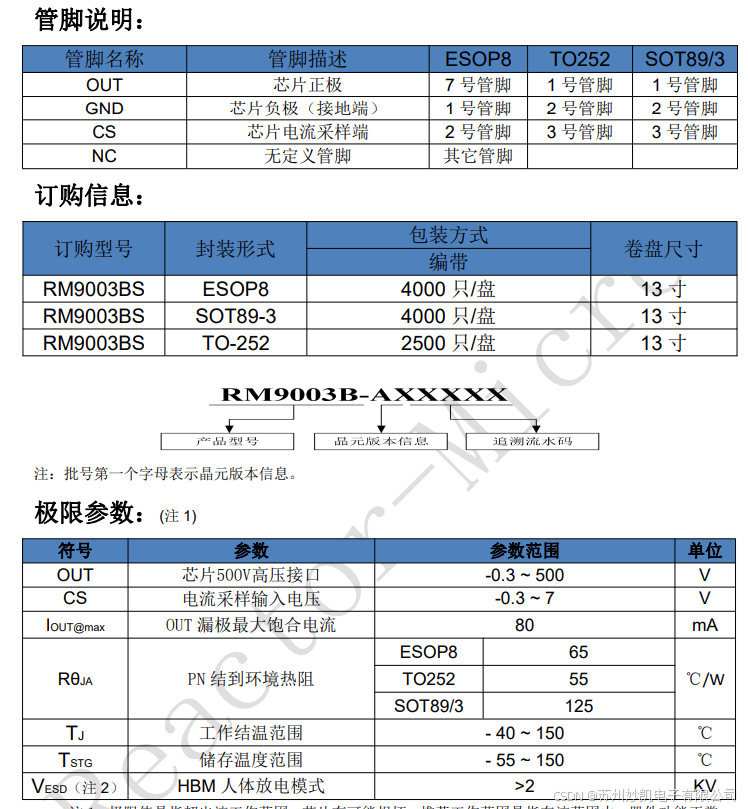 RM9003BS 一款高精度的单通道 LED 线性恒流驱动控制芯片_rm9003b应用电路图-CSDN博客