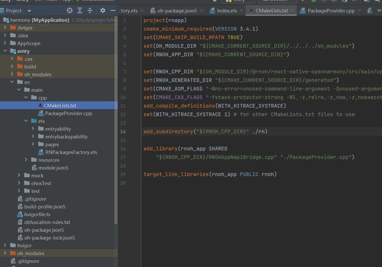 OpenHarmony版React Native开发环境搭建学习笔记_react native_clan30-开源鸿蒙跨平台开发者社区
