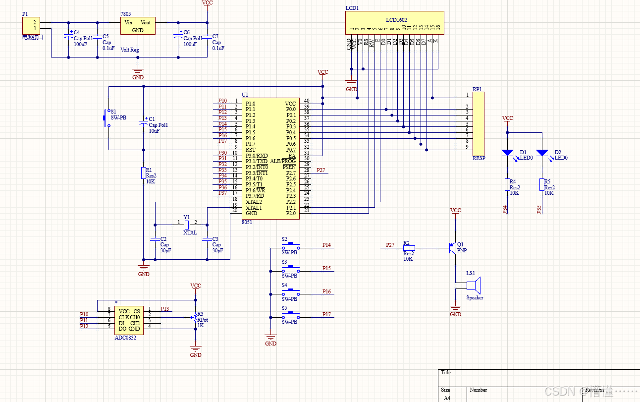 192、基于51单片机的报警器仿真设计（ADC0832，LCD1602，上下限）_lcd+1602仿真图波浪线关键字-CSDN博客