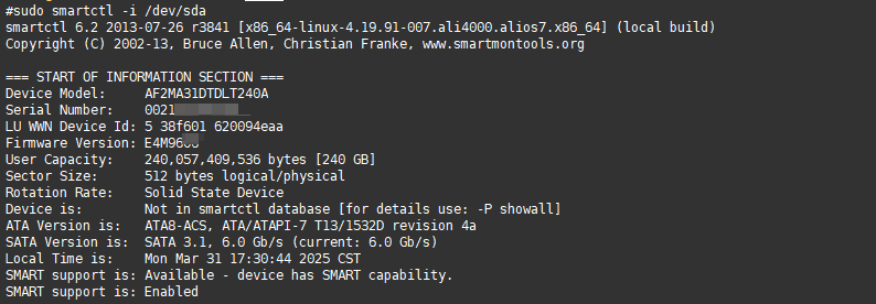 smartctl 命令/工具详细解析_smartctl命令详解-CSDN博客