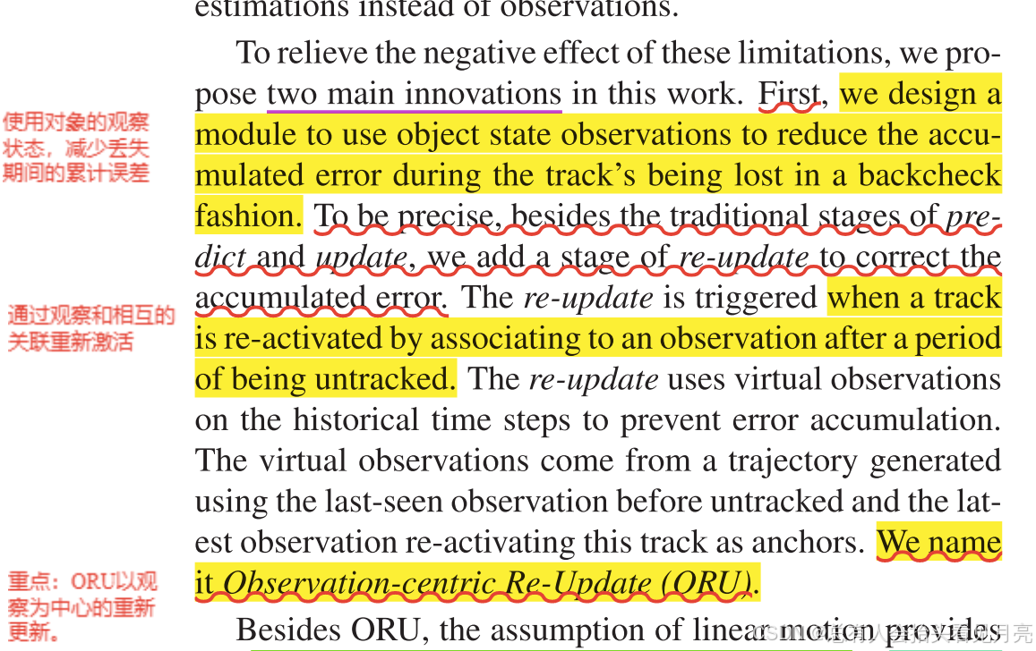 OC-Sort:Observation-Centric SORT: Rethinking SORT for Robust Multi ...