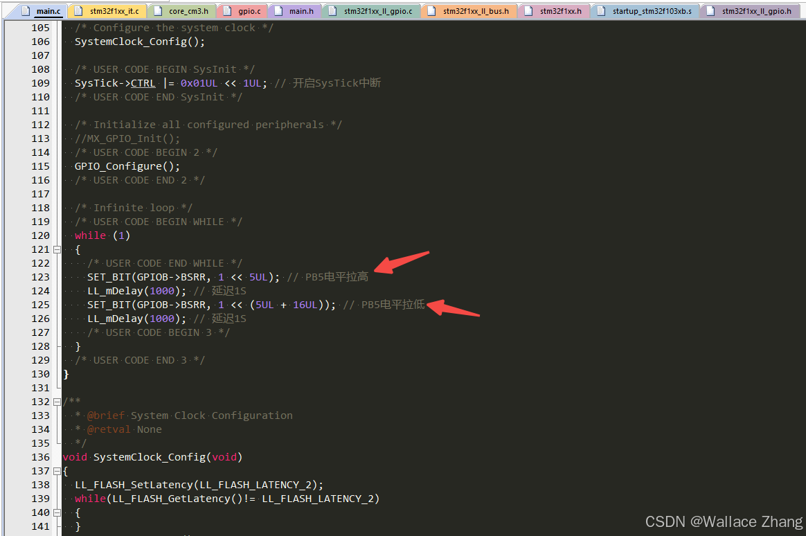 STM32F103_LL库+寄存器学习笔记04 - GPIO设置输出模式_stm32 ll库 gpio-CSDN博客