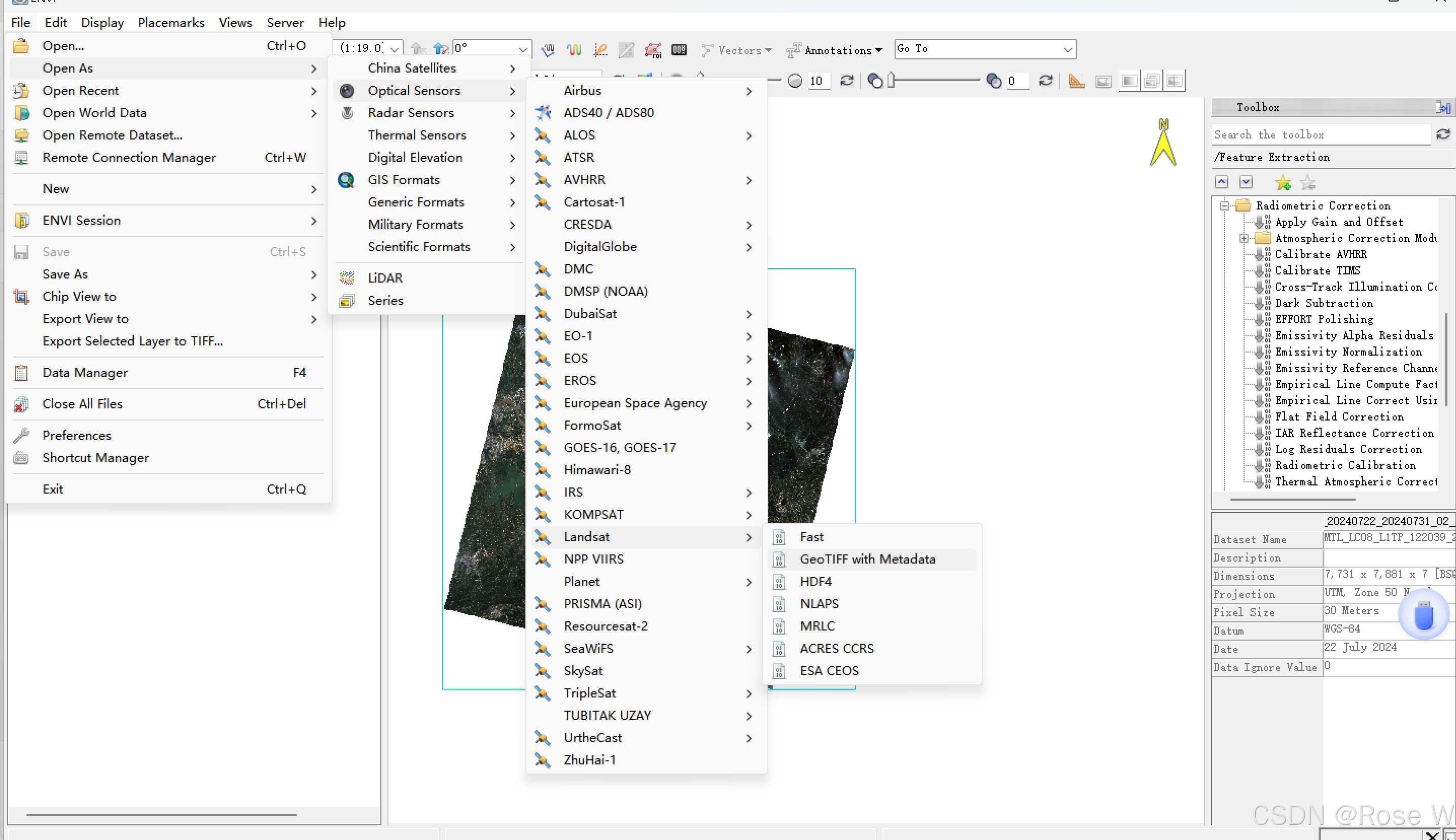 [ENVI]Landsat数据下载及关于无法正确打开的解决方法_envi打不开landsat9的mtl文件-CSDN博客