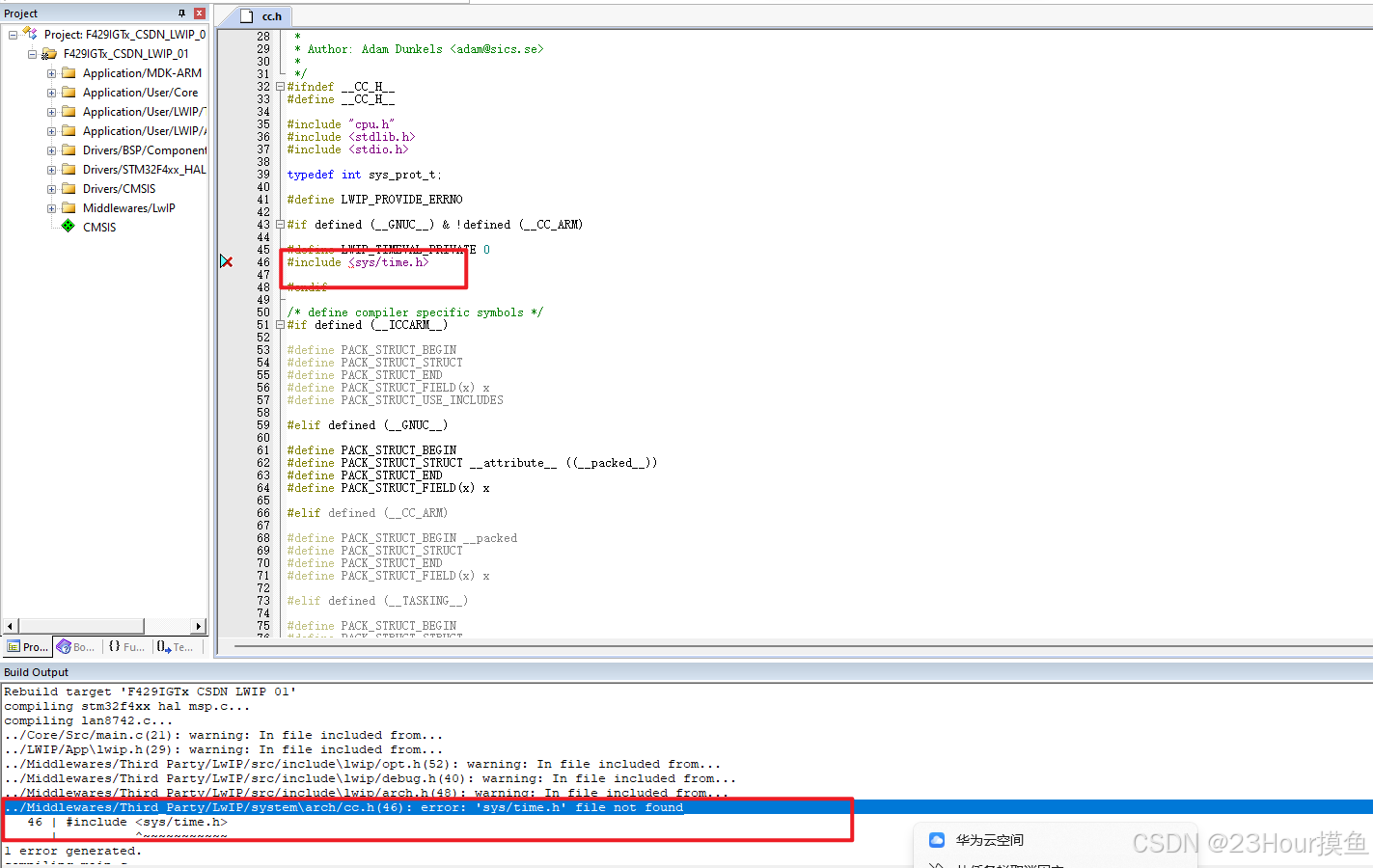 关于STM32F429+STM32CubeMx 6.12 + LWIP实现TCP/UDP通讯_stm32cubemx lwip-CSDN博客