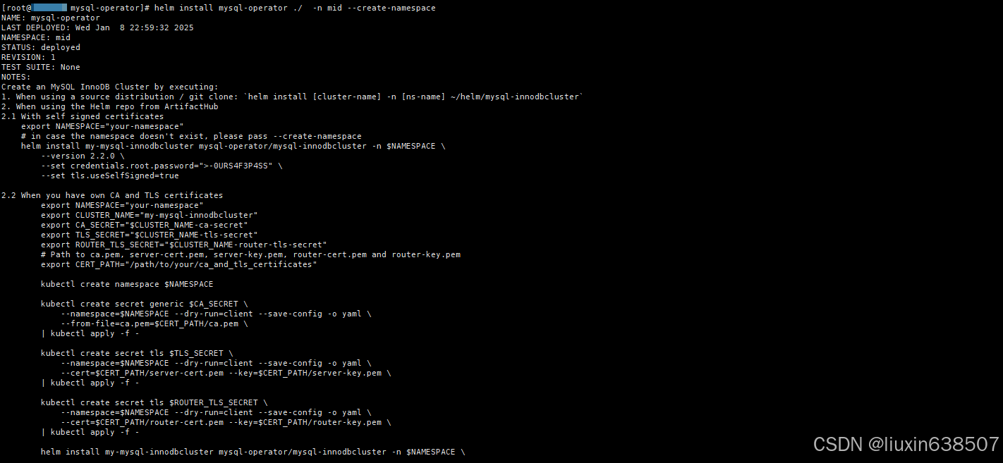 k8s部署mysql-cluster 8.x集群_mysql-operator-CSDN博客