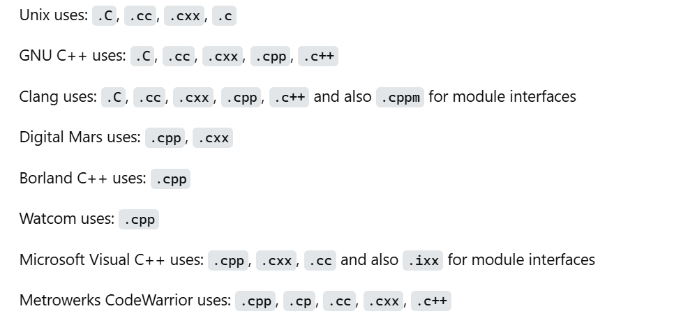 C++ 中 .cc 和 .cpp 文件扩展名之间的区别_cc文件和cpp文件的区别-CSDN博客