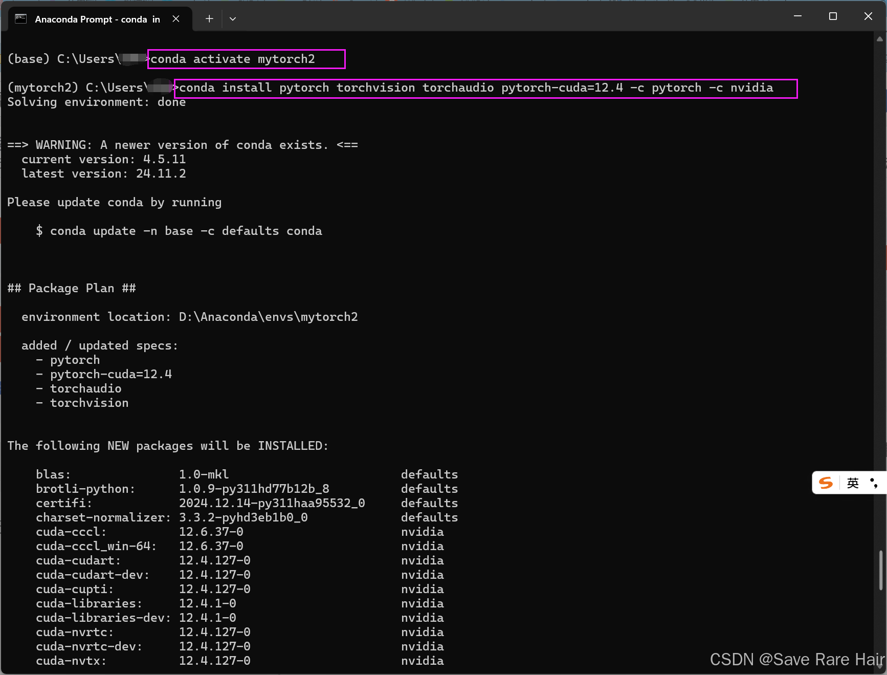 Anaconda创建pytorch新环境步骤，安装CUDA，PyCharm调用GPU命令_anaconda创建pytorch环境-CSDN博客