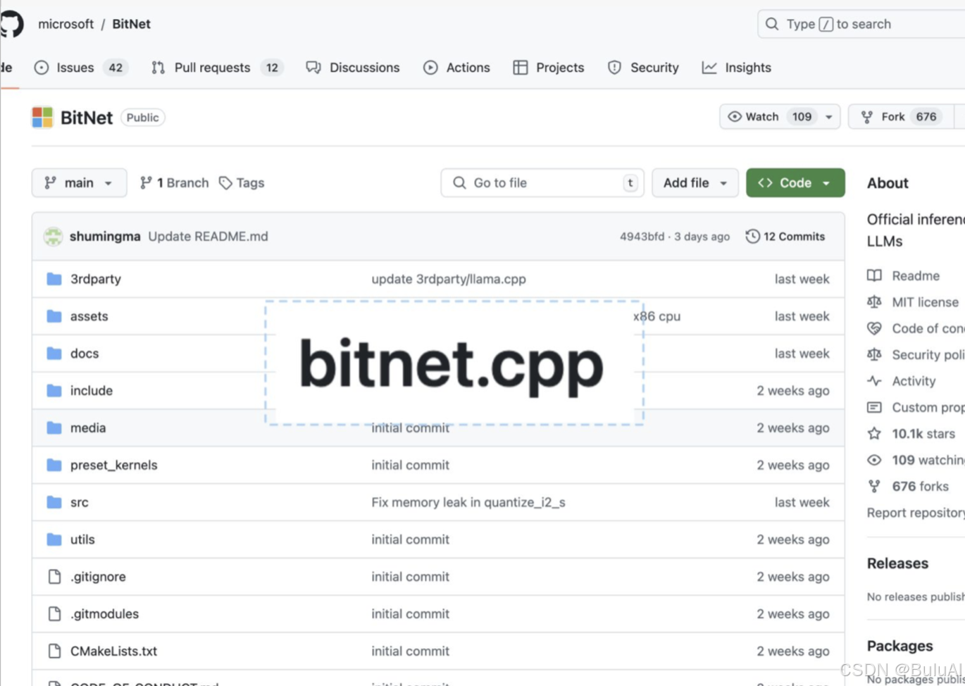 BitNet.cpp：革新性的1比特LLM推理框架，让CPU也能驾驭百亿参数大模型_人工智能_BuluAI-AI Agent技术社区