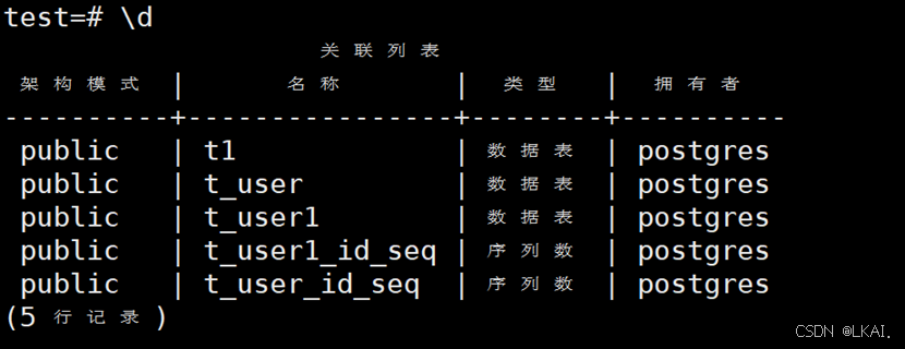 Postgresql常用管理命令postgresql命令 Csdn博客