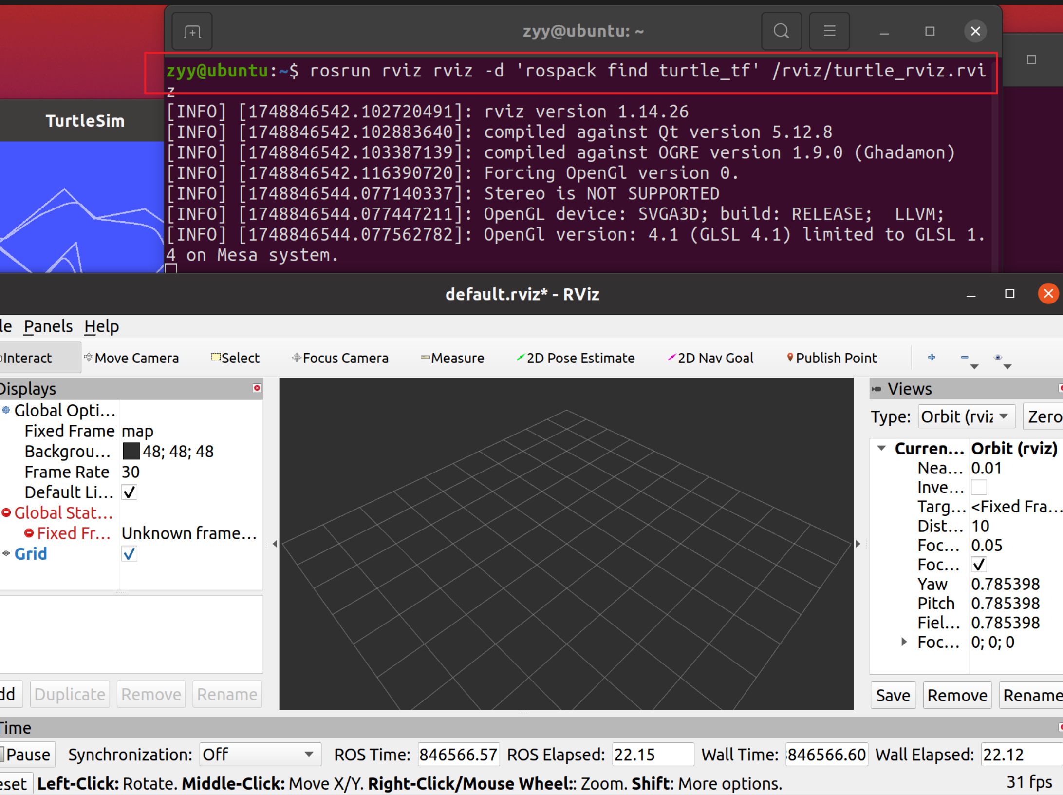ROS笔记8——坐标系管理系统（以小海龟为例介绍）_tf功能包讲解-CSDN博客
