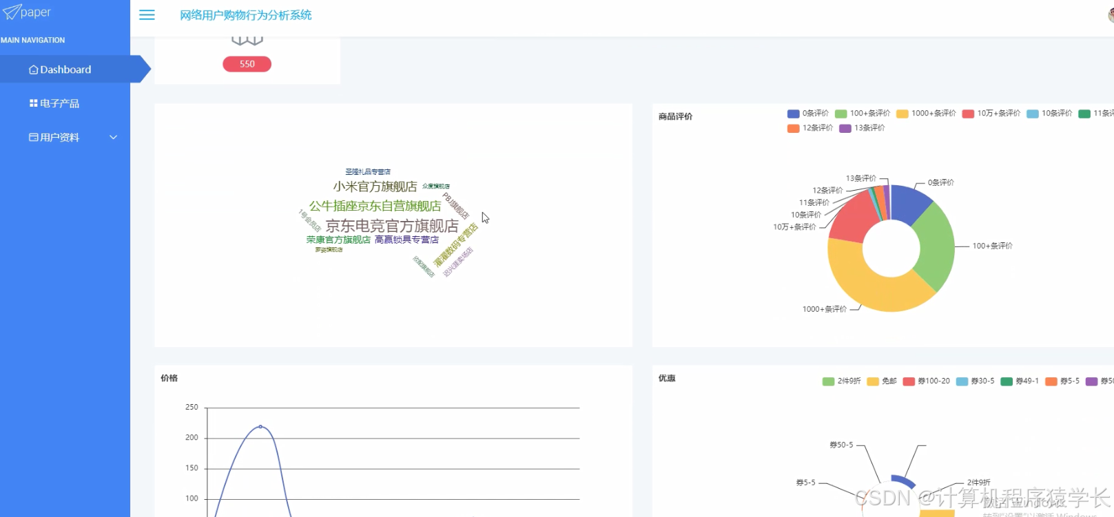 大数据毕业设计 基于spark大数据的网络用户购物行为数据分析与可视化平台，基于pythonhadoop的大数据网购行为数据分析与可视化系统源码lw部署文档远程调试代码讲解等从