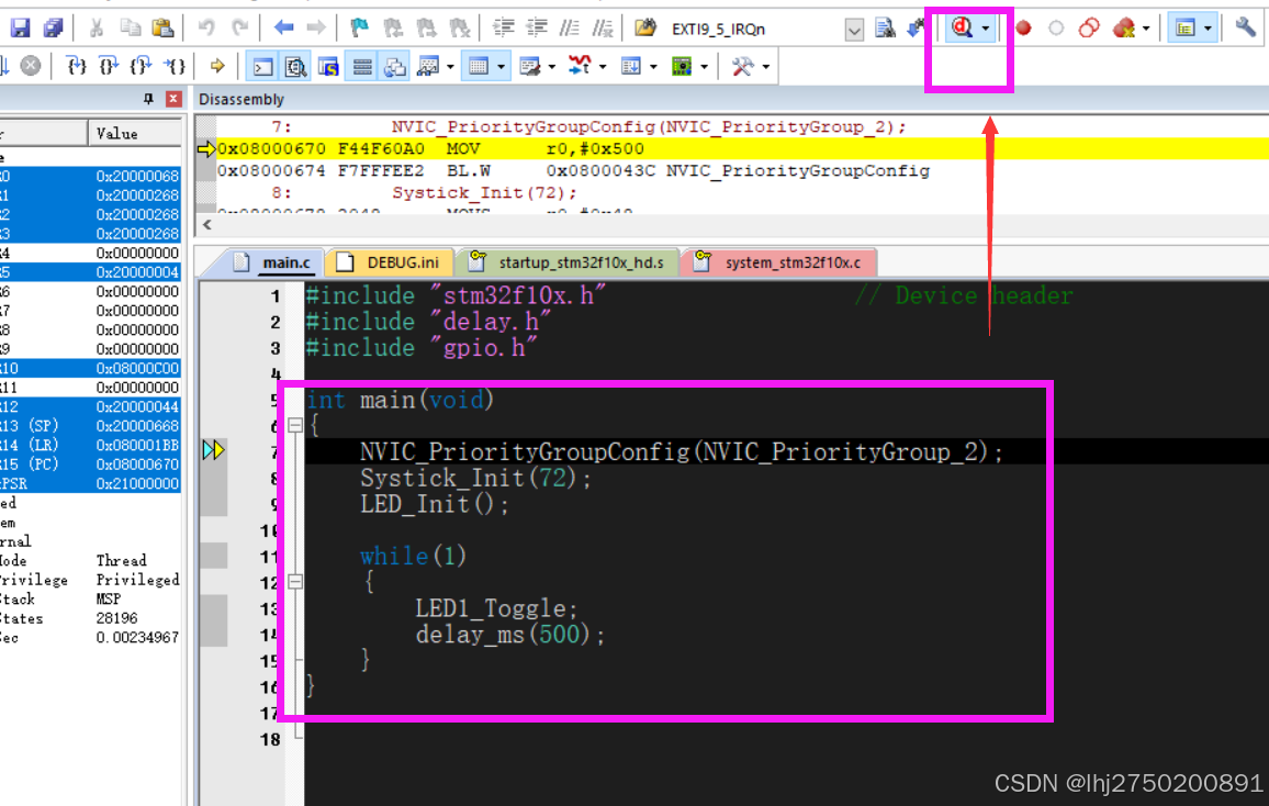 STM32F1 & F4 利用Keil进行软件仿真无法进入main函数的问题解决策略_keil 软件模拟仿真stm32f1 初始化不过-CSDN博客