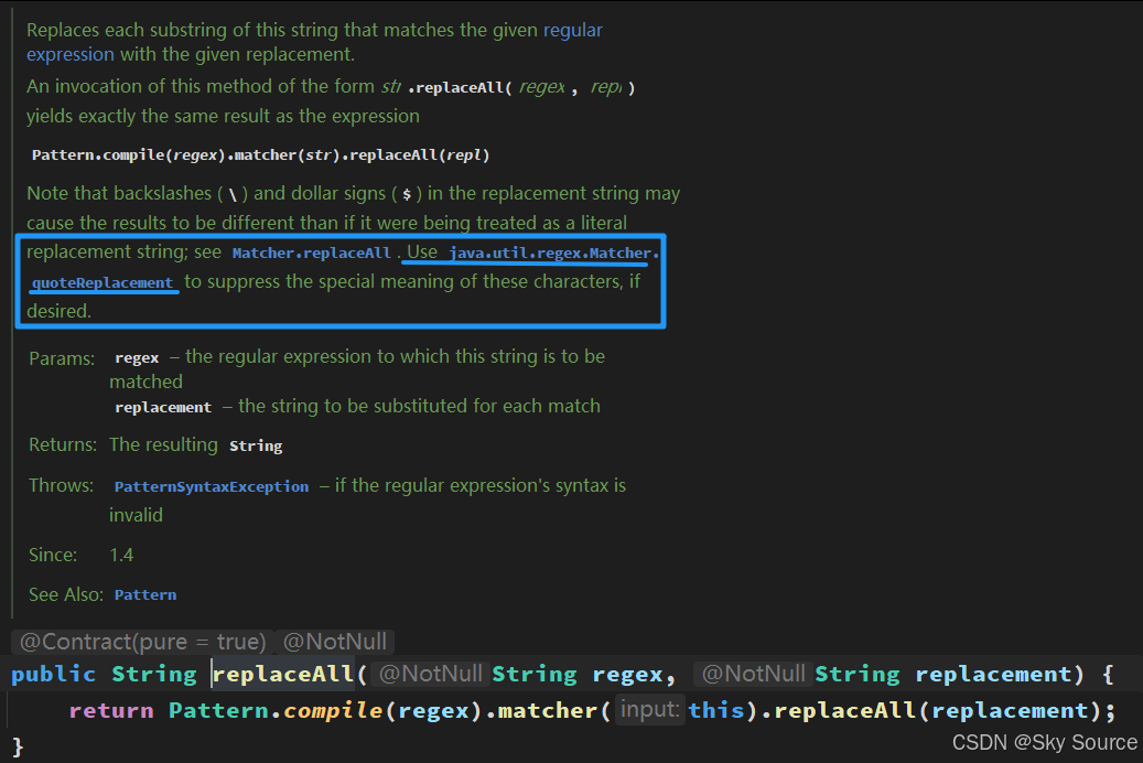 replaceAll出现no group with xxx问题_no group with name-CSDN博客