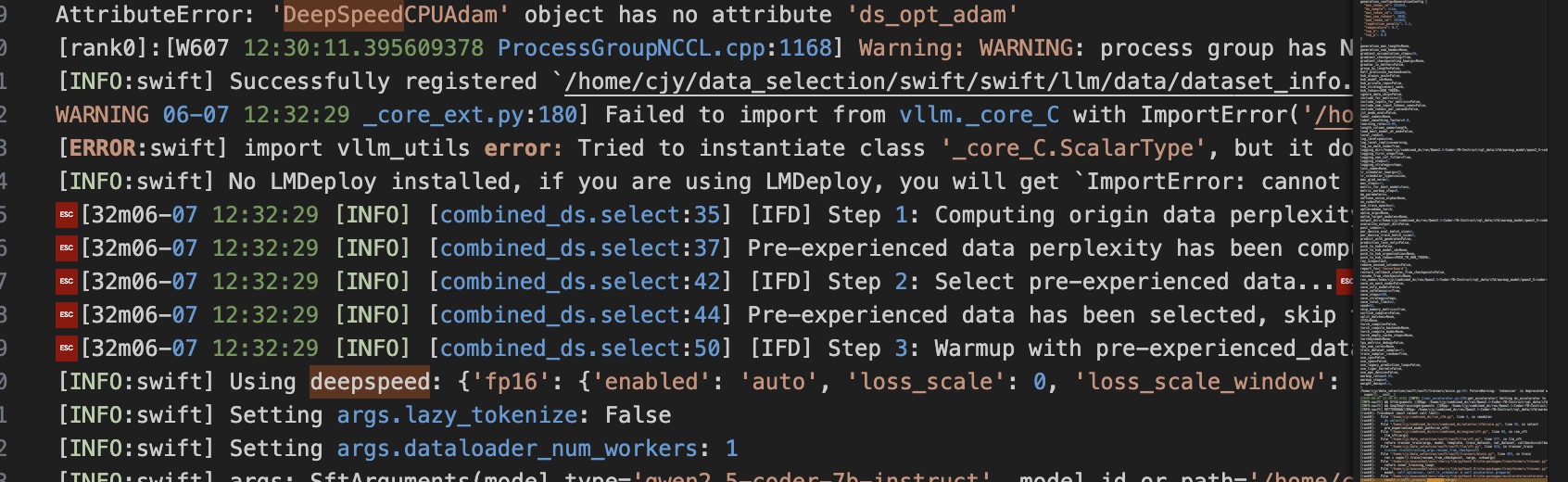 deepspeed 报错：AttributeError: ‘DeepSpeedCPUAdam‘ object has no attribute ‘ds_opt_adam‘_deepspeed ...