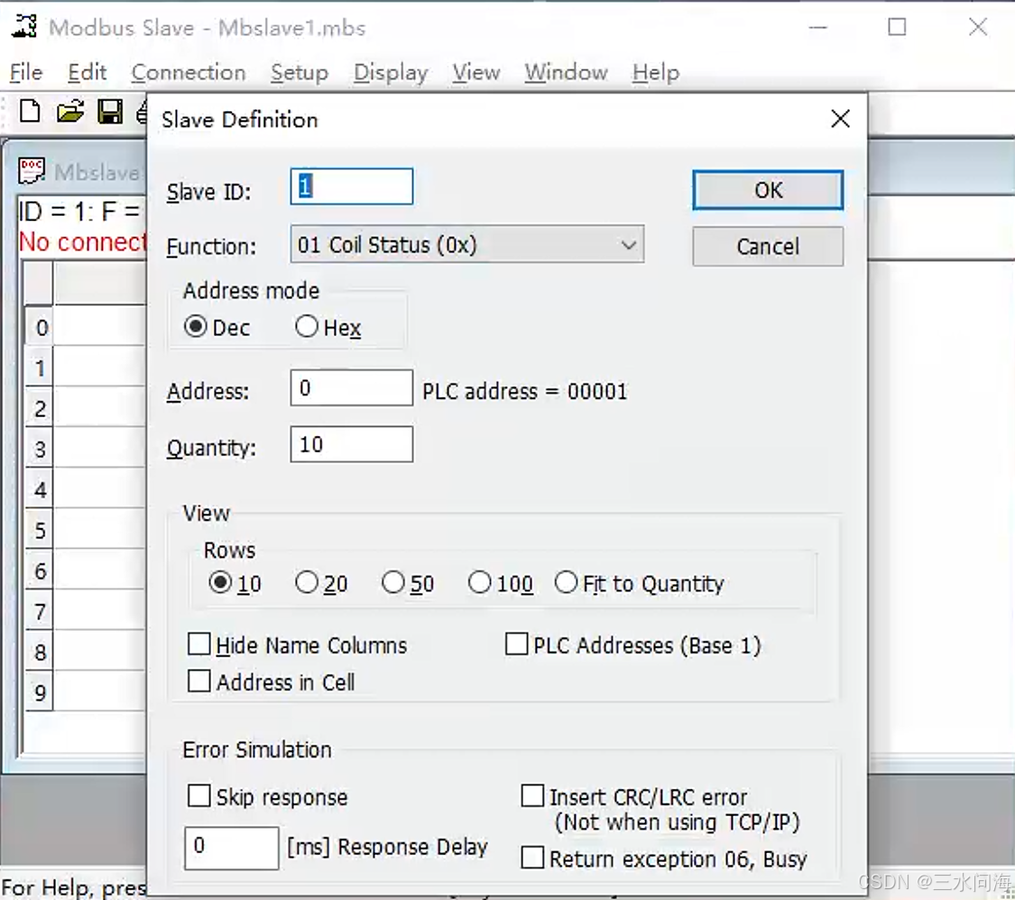 Modbus Poll与Modbus Slave模拟Modbus TCP通信_modbus poll tcp-CSDN博客