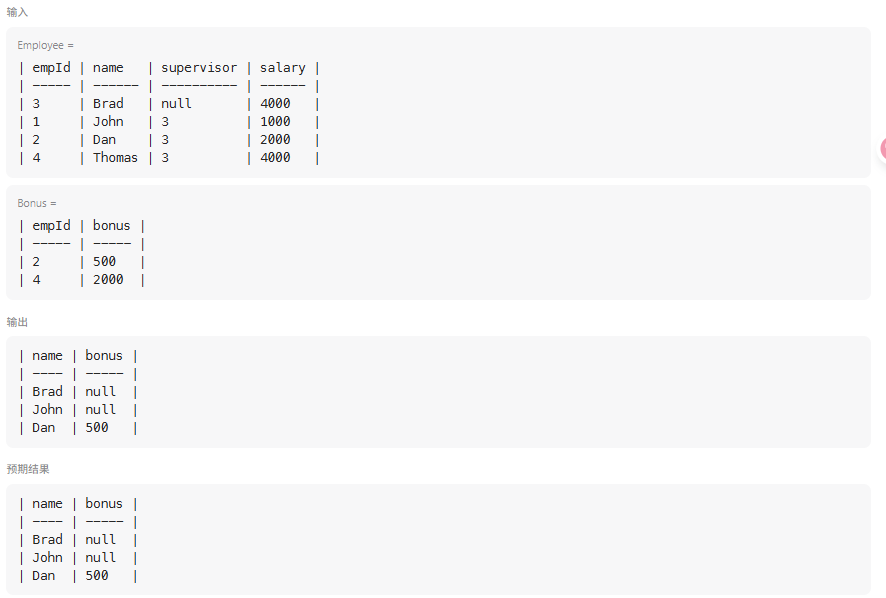 【SQL基础题十一】员工奖金_sql 奖金-CSDN博客