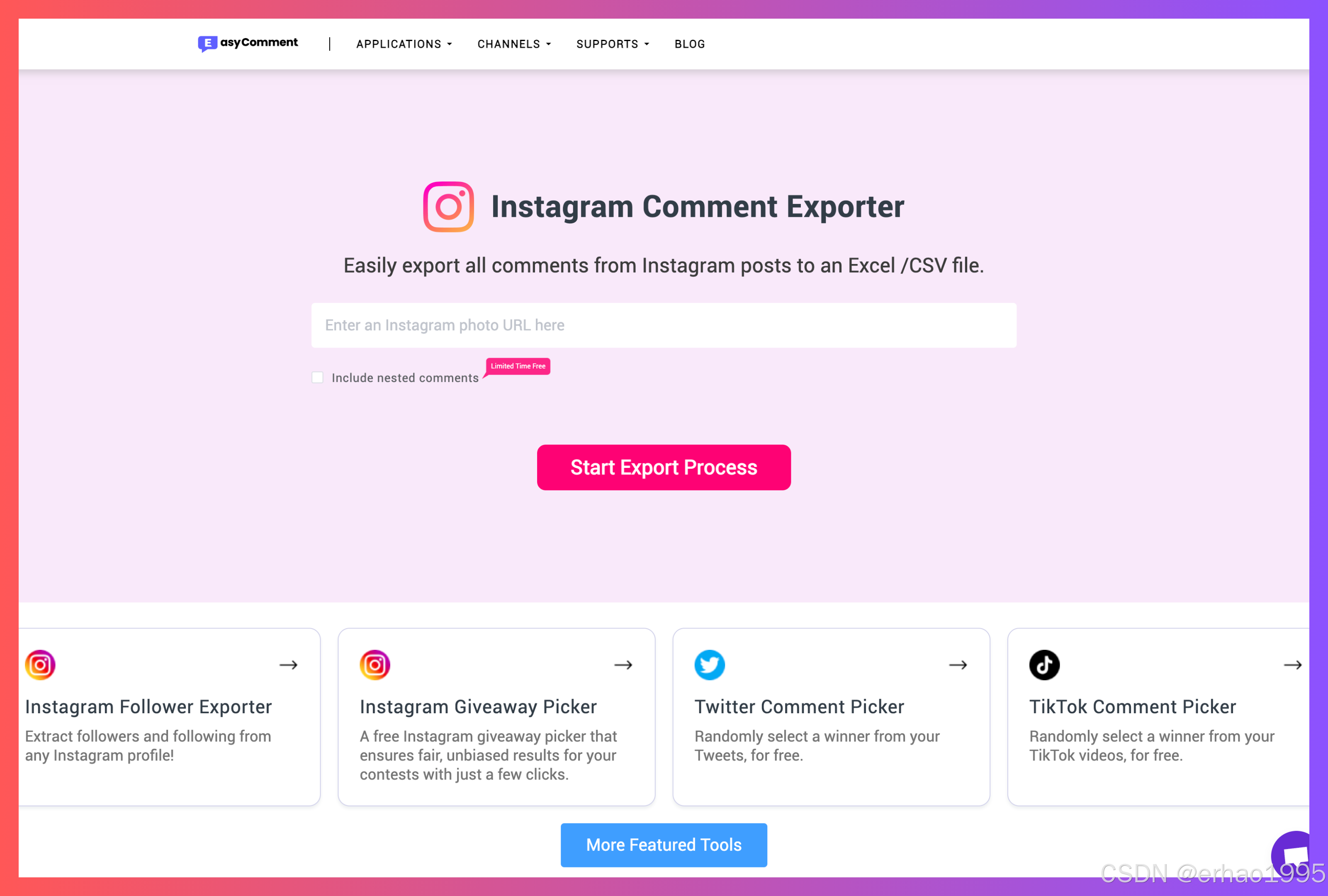 如何导出Instagram帖子评论_instagram follower exporter - easycomment-CSDN博客