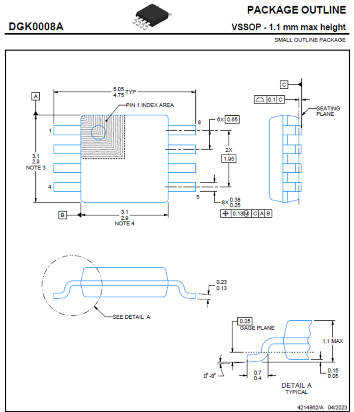 MSOP-8和VSSOP-8是一回事吗？_vssop-8封装尺寸-CSDN博客