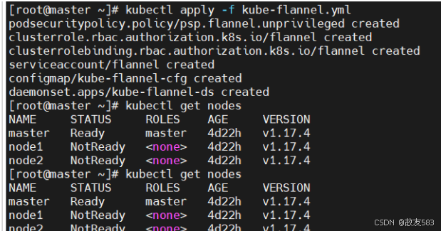 k8s集群环境安装并解决部署CNI网络插件后NotReady状态解决方案_networkpluginnotready-CSDN博客