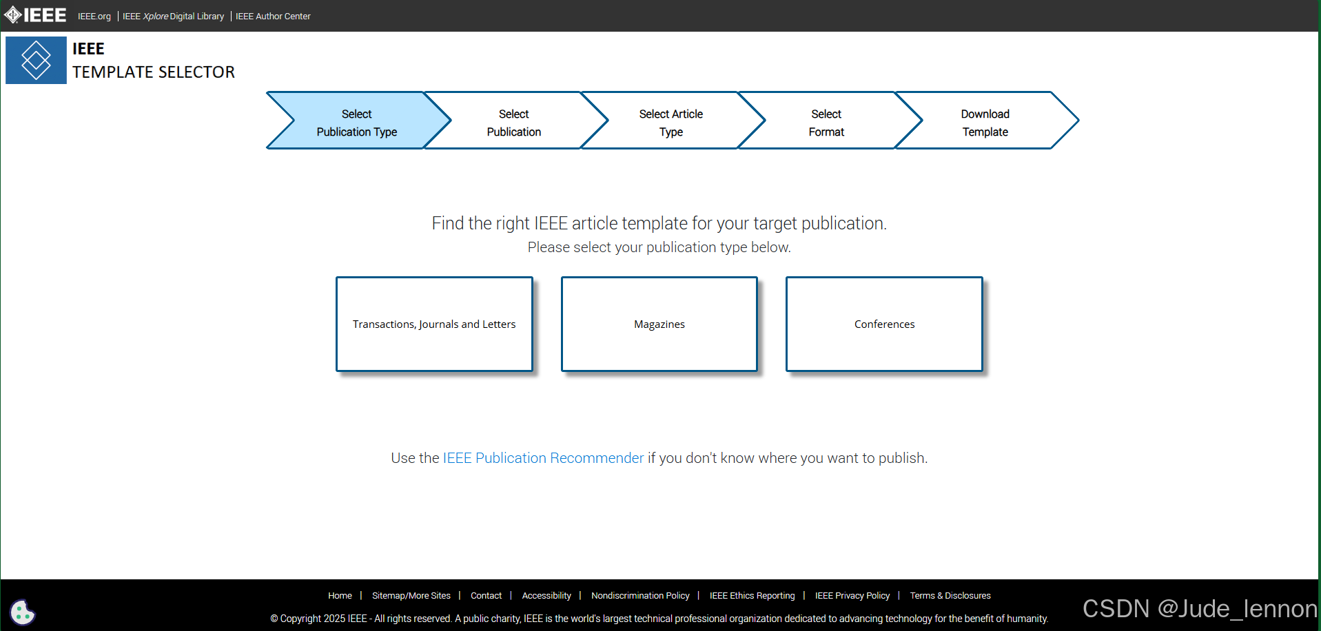 【宝藏网站！】IEEE论文模板选择器_ieee模板网站-CSDN博客
