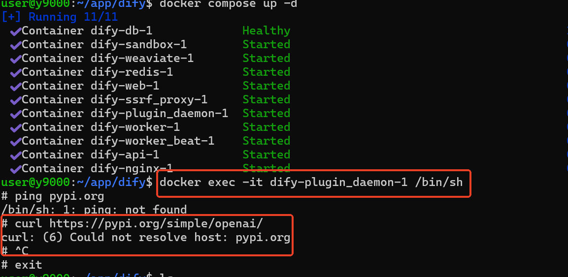 docker部署dify，使用大模型时 安装模型供应商失败 ：init environment for plugin langgenius/openai:0.2.6 解决办法_dify安装模型 ...