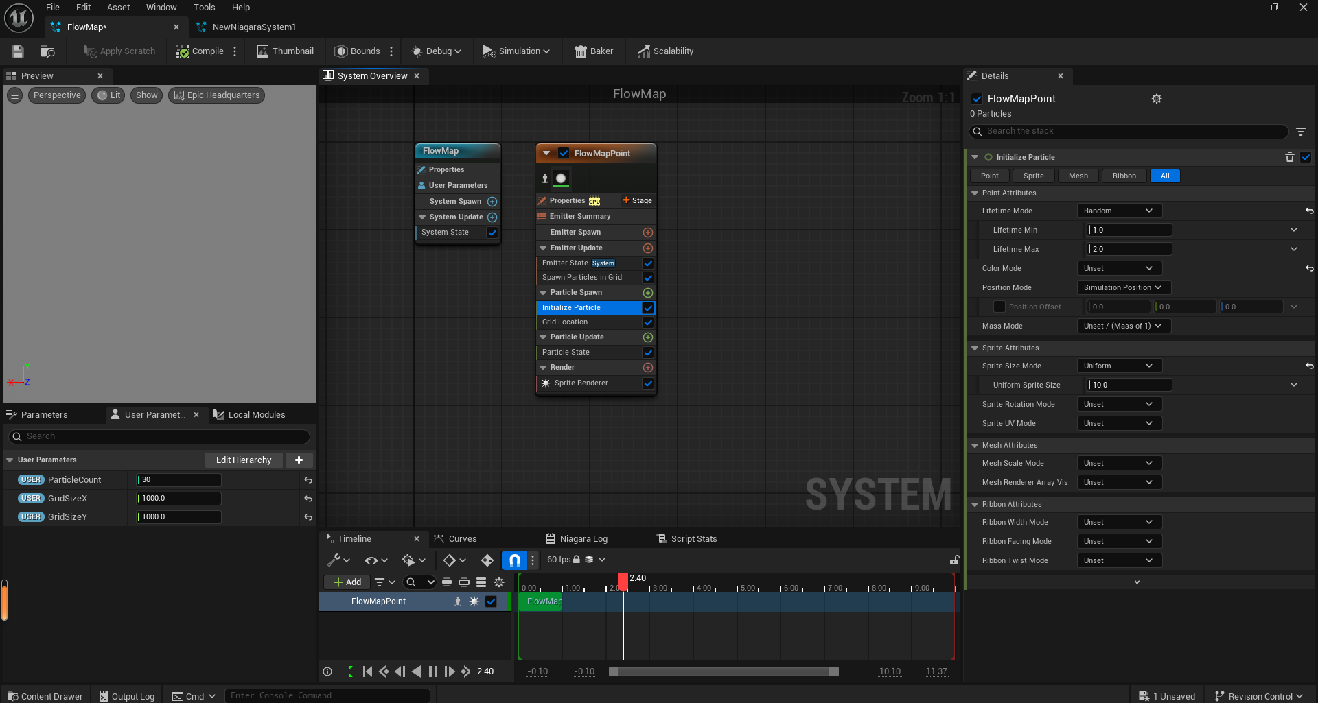 UE5 利用 Niagara ribbon粒子实现FlowMap特效_ue flowmap-CSDN博客