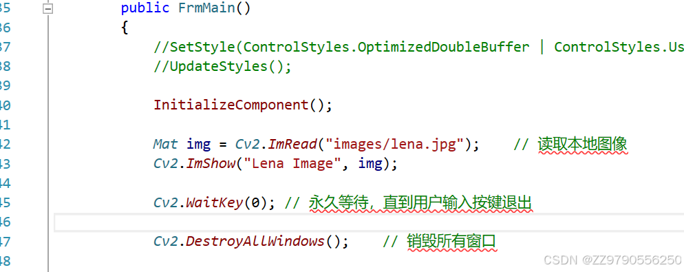VS2015 + C#使用OpenCvSharp4库读取本地图像并显示_opencvsharp vs2015-CSDN博客