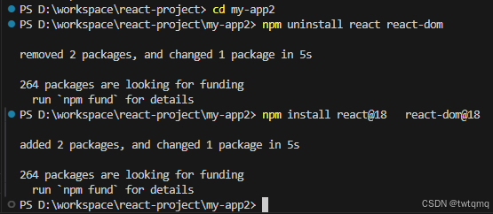 react 19 发布后 创建项目报错_installing template dependencies using npm... npm ...