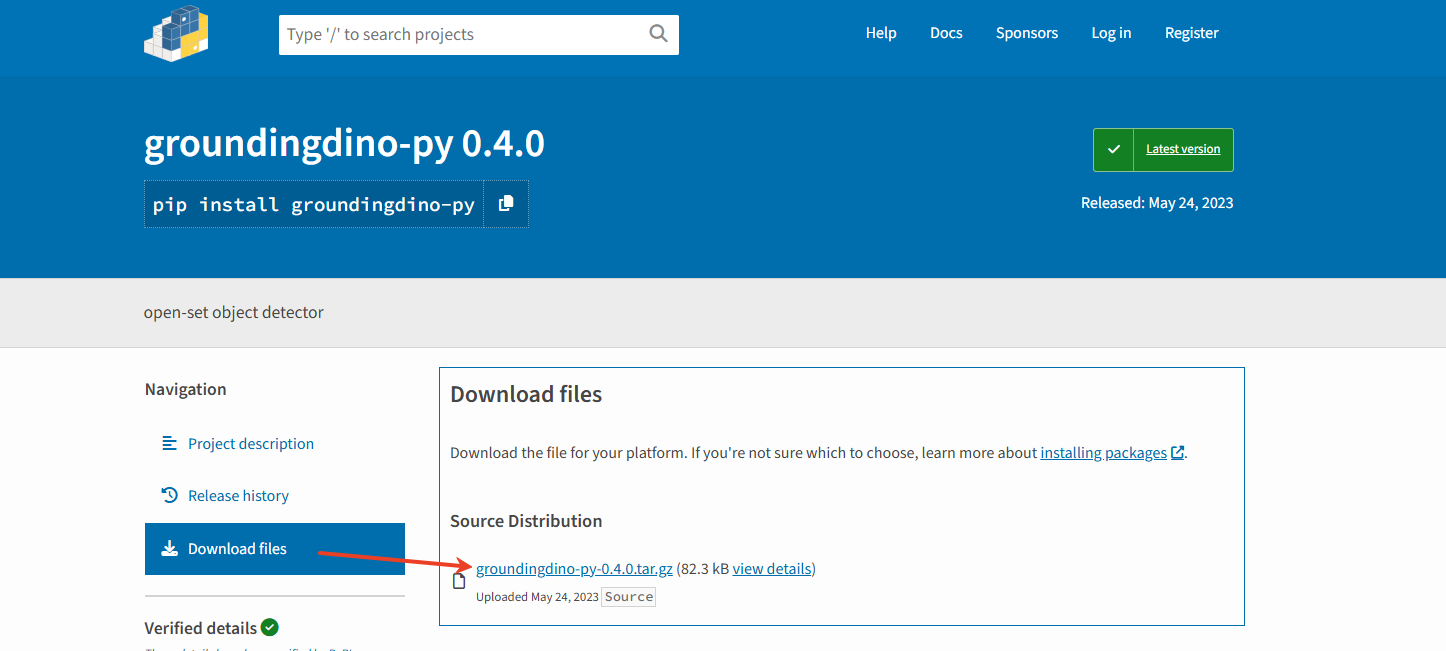 GroudingDINO安装（第二版解决python3.10安装失败）_groundingdino-py-CSDN博客