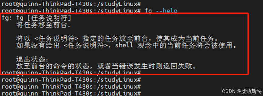 Linux命令:用于将后台运行的作业(进程)带到前台执行的命令fg详解linux Fg命令 Csdn博客