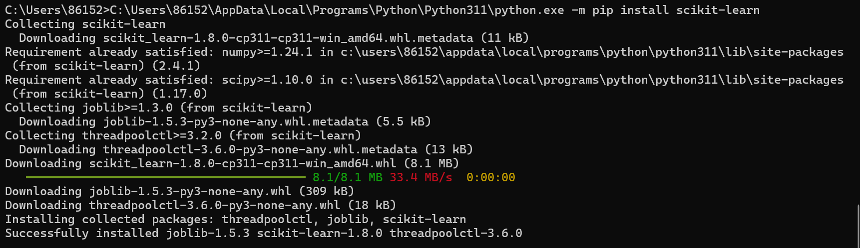 开始机器学习的准备步骤——Python如何安装相关第三方库：numpy、Pandas、Matplotlib、Scipy、sklearn等。-CSDN博客