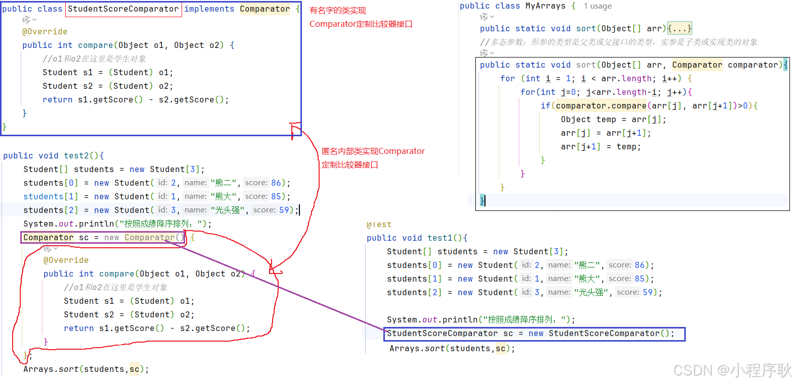 Java两种比较器(comparable与comparator 超详细)java Comparable Csdn博客