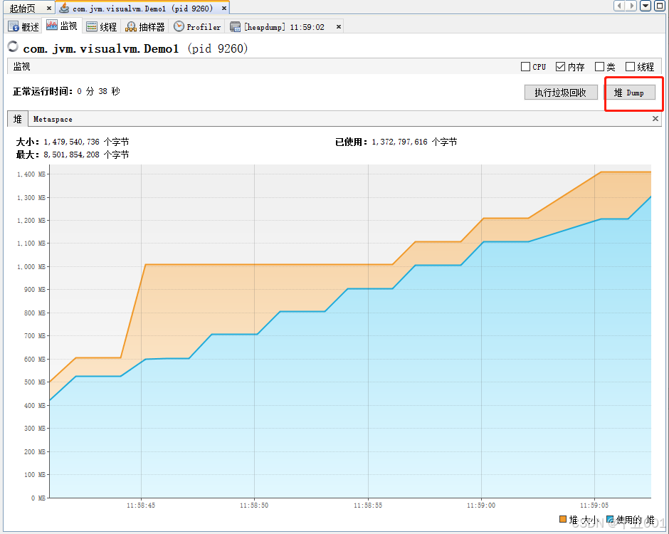 JDK神器之jVisualVM（java内存映射工具）-CSDN博客