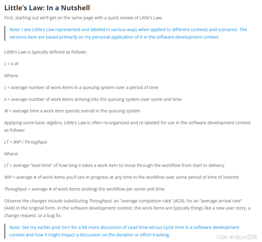 科普文：软件架构方法论【Little定律（Little‘s Law）详解】_利特尔定律 响应时间-CSDN博客