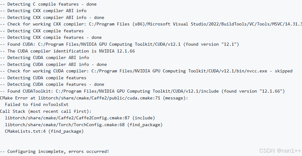 使用libtorch时遇到的一些问题_cmake libtorch-CSDN博客