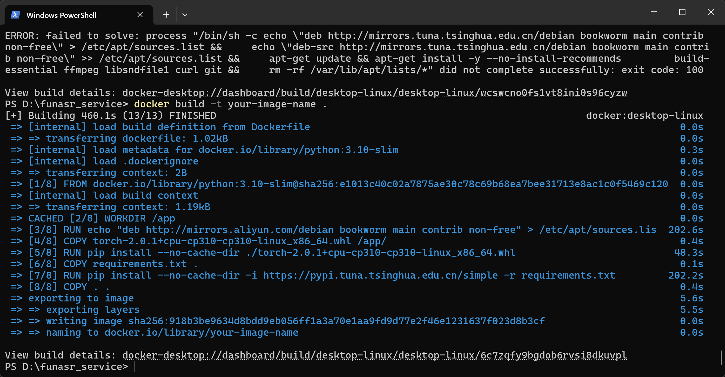 用 Docker 部署语音识别服务（funasr）_funasr docker部署-CSDN博客