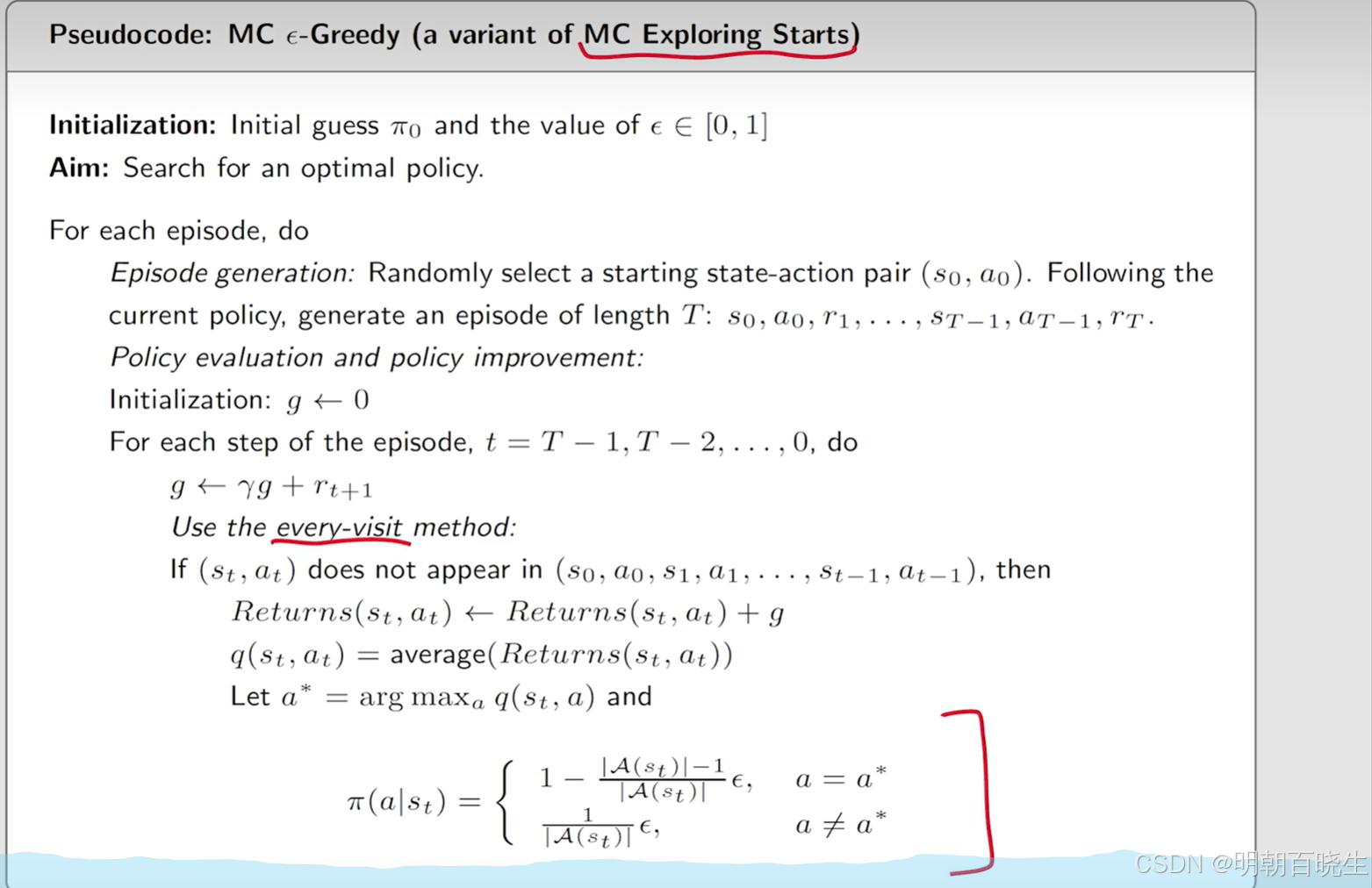 强化学习【page9】MC Epsilon-Greedy-CSDN博客