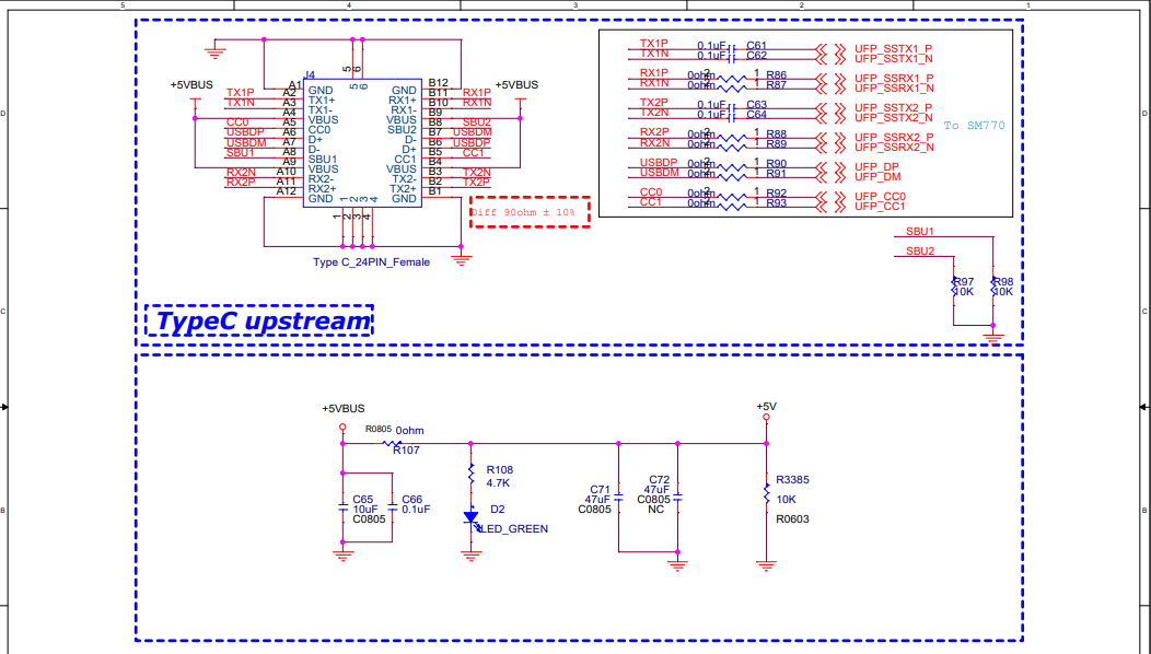 SM770设计电路图|替代DL6950参考电路|USB转双HDMI+DP三屏异显方案设计_dl-6950芯片-CSDN博客