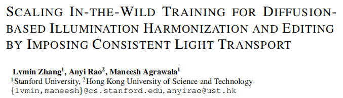 ICLR2025-Oral | 斯坦福&港科大提出IC-Light：一种基于扩散模型全新光照编辑方法! _ic-light模型-CSDN博客