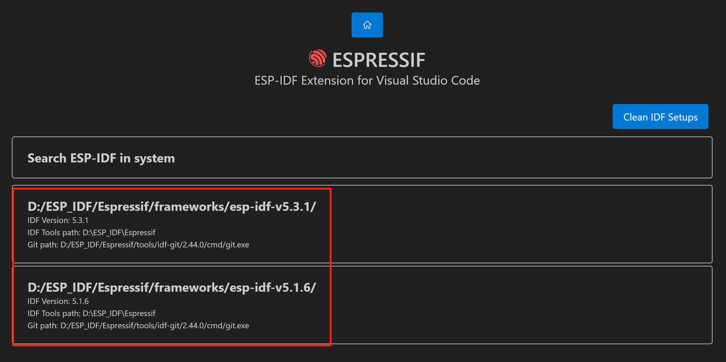在VScode中实现ESP-IDF不同版本之间的切换_电脑安装多个esp-idf的版本,使用powershell怎样使用-CSDN博客