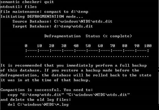 关于如何进行NTDS.dit修复的步骤_修改ntds.dit路径-CSDN博客