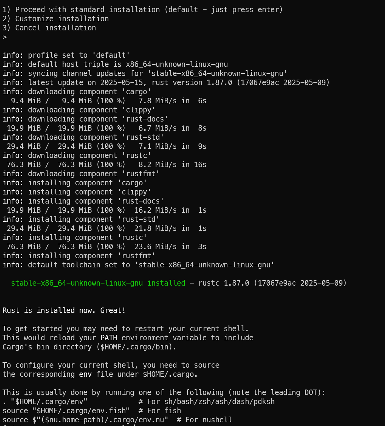 安装cargo和换源_cargo 换源-CSDN博客