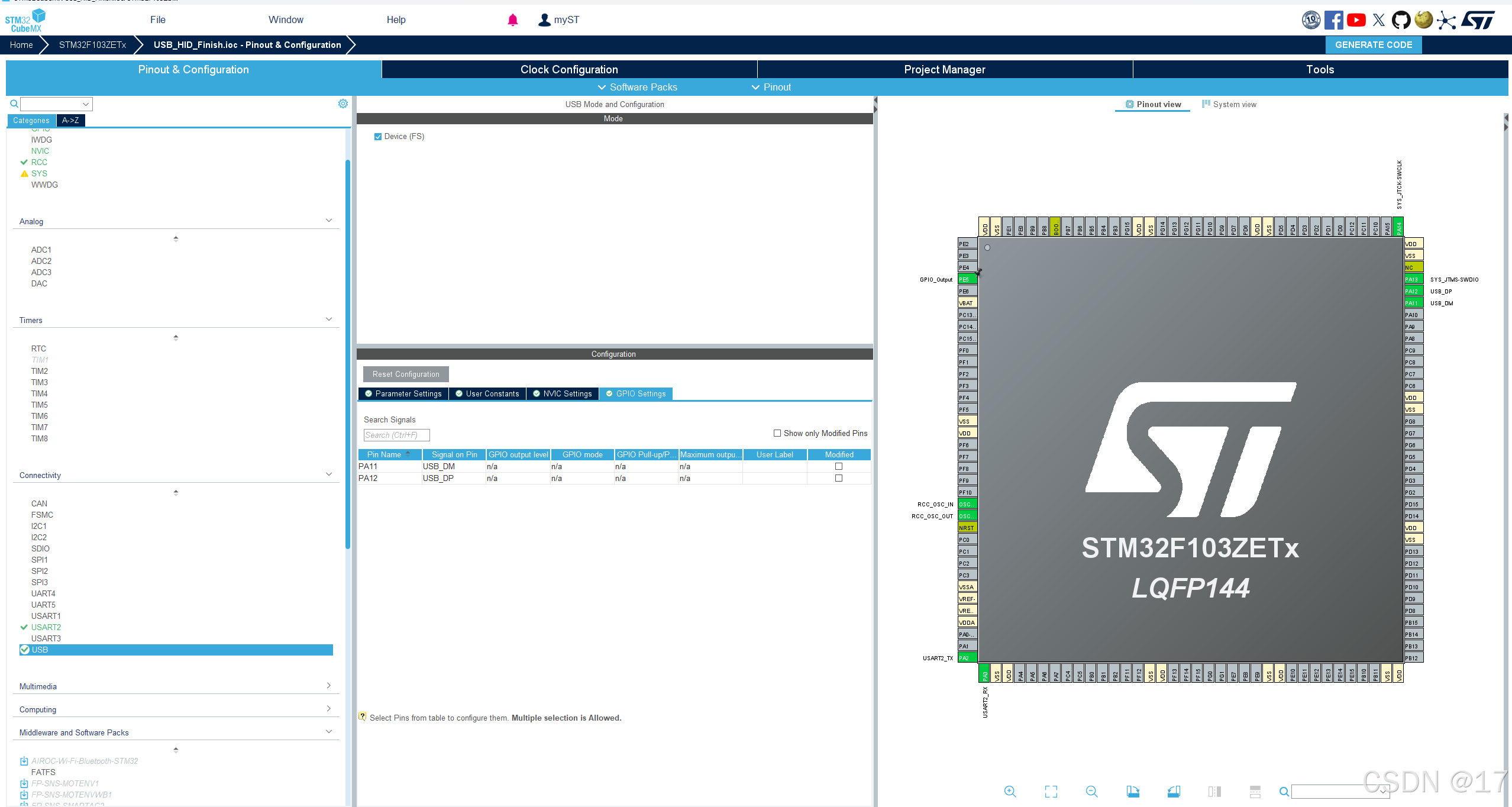 嵌入式STM32USB通信 HID类 基于STM32f103（HAL库）与C#上位机通信 提供单片机与上位机源码 CUBEmx配置 FreeRTOS_c# stm32 usb发送数据-CSDN博客