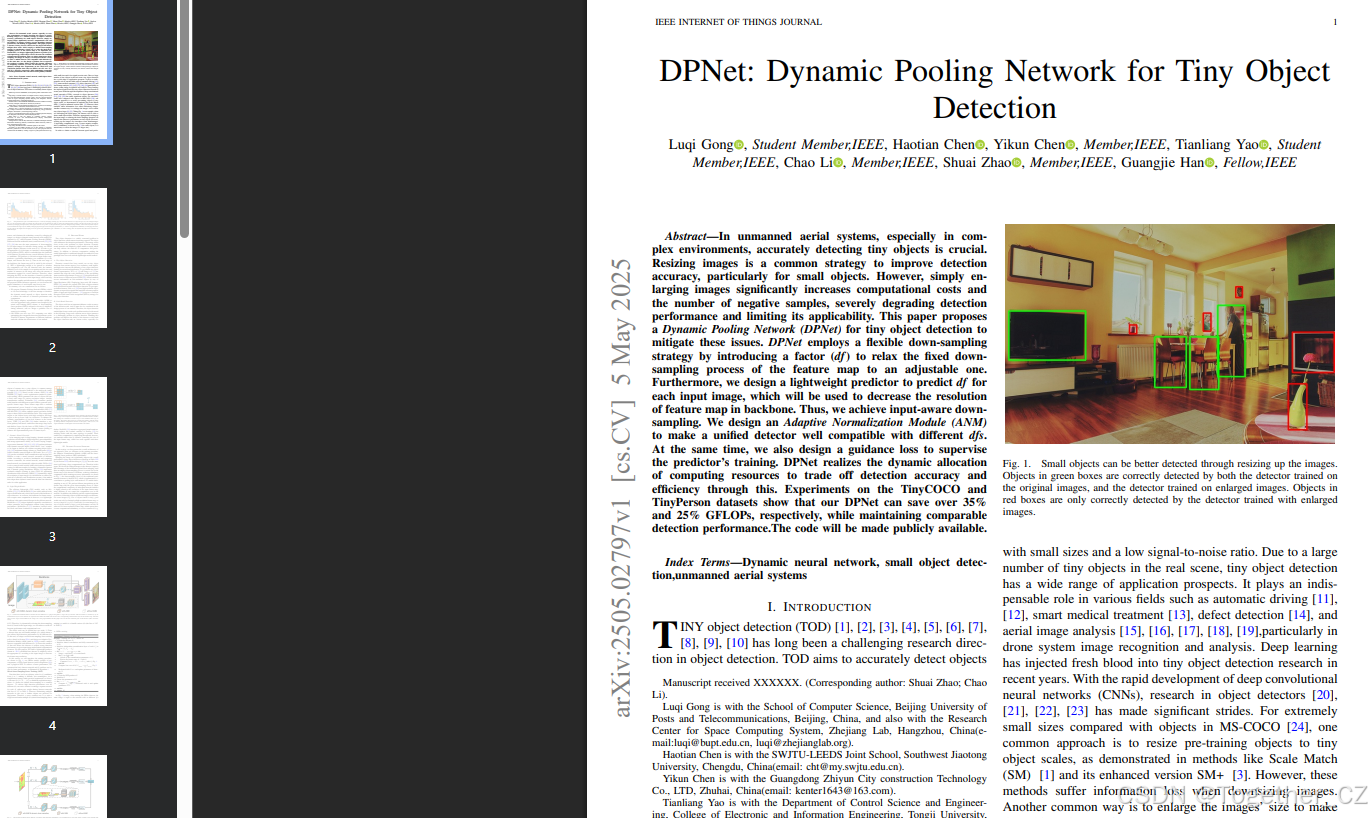 DPNet: Dynamic Pooling Network for Tiny Object Detection——动态池化网络用于小目标检测 ...