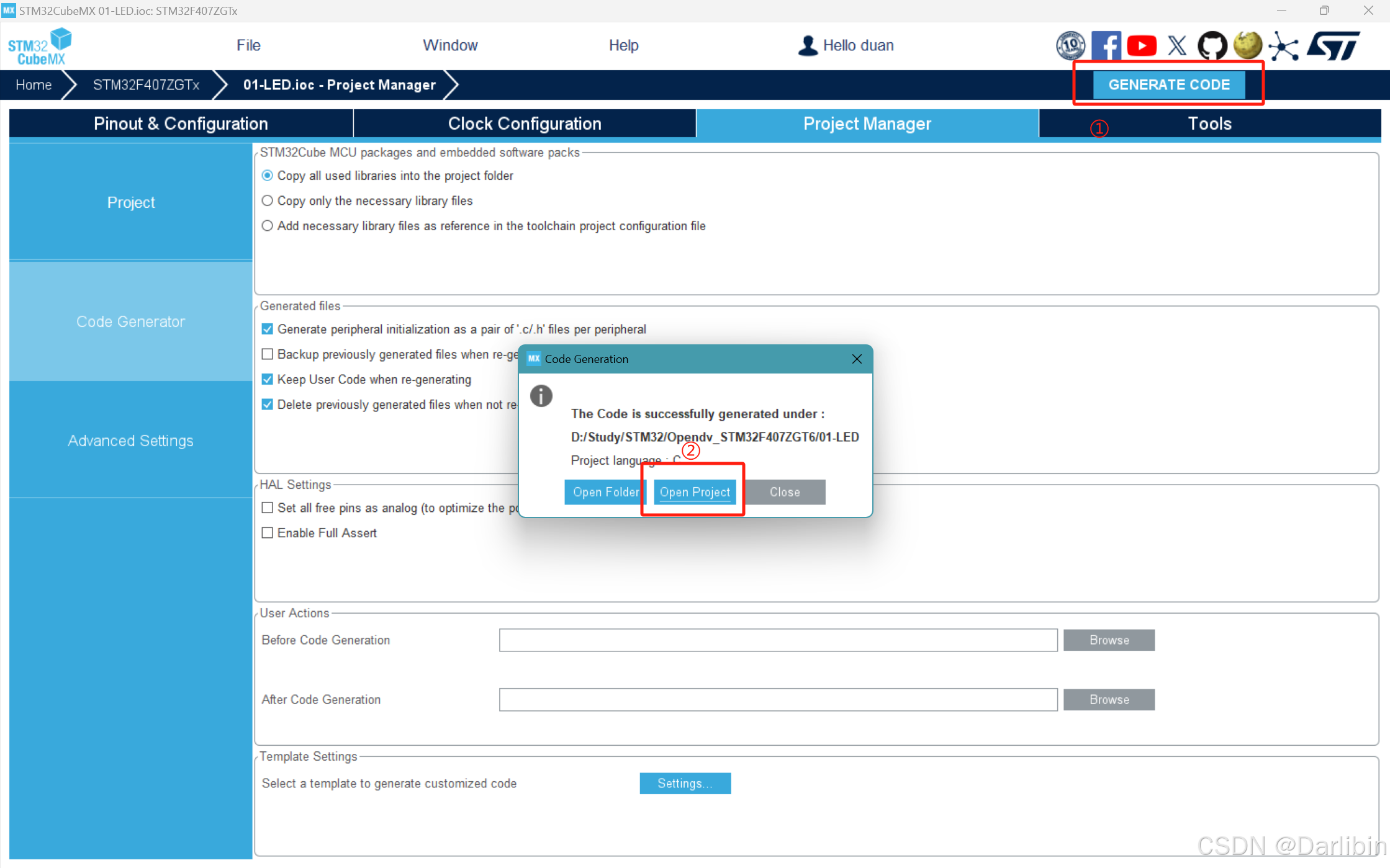 STM32F407ZGT6 CubeMX教程 HAL库-CSDN博客
